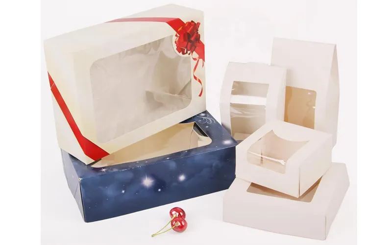 Custom Printed Paper Bakery Box Cake Box with Handle - YoonPak